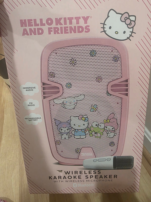 Hello Kitty Wireless Karaoke Speaker with Wireless Microphone ...